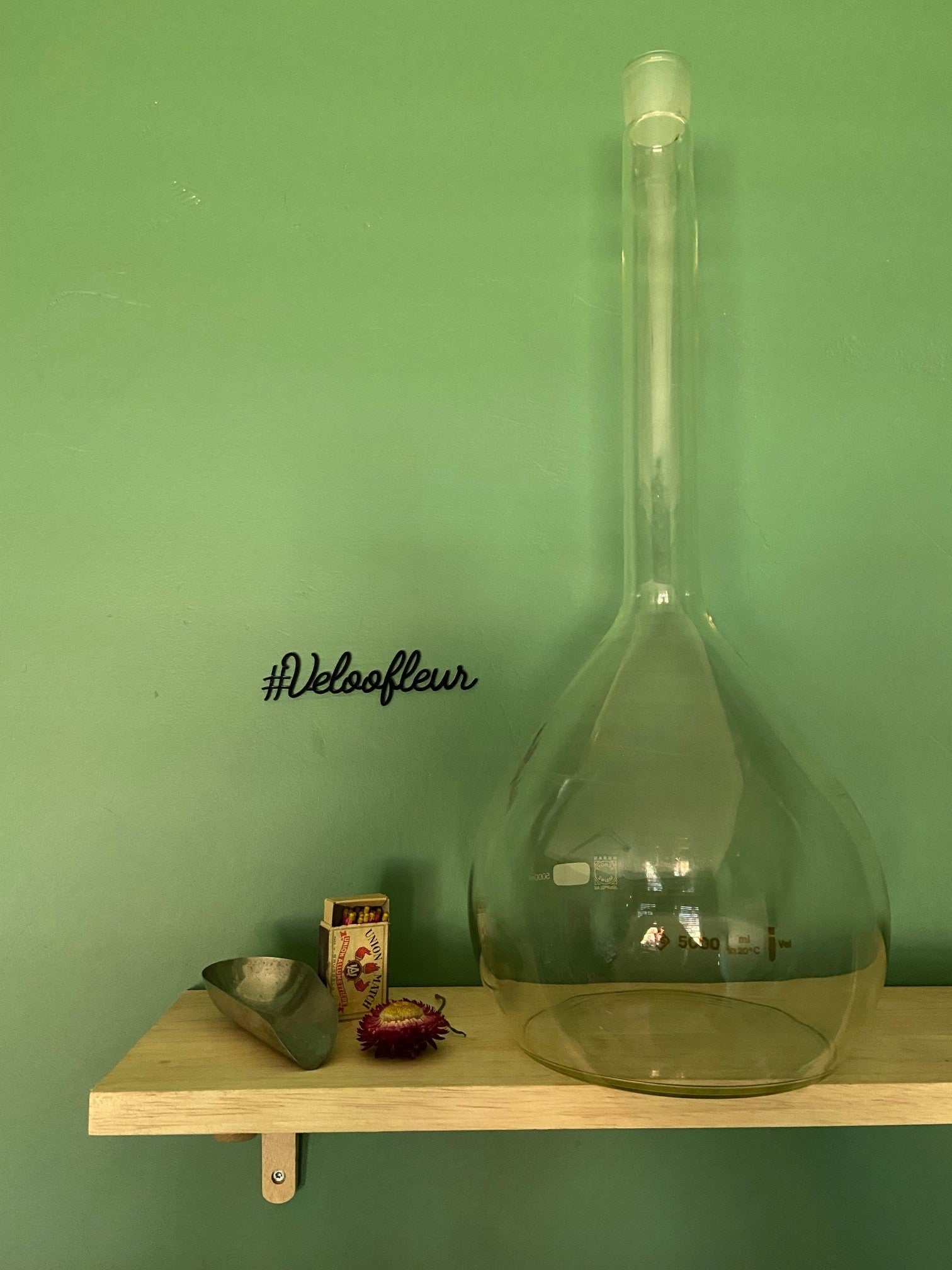 Vintage Laboratoriumglas - Kolf 5000 ml – veloofleur